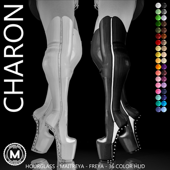 Second Life Marketplace - [MODA] CHARON BOOTS & HUD DEMOS